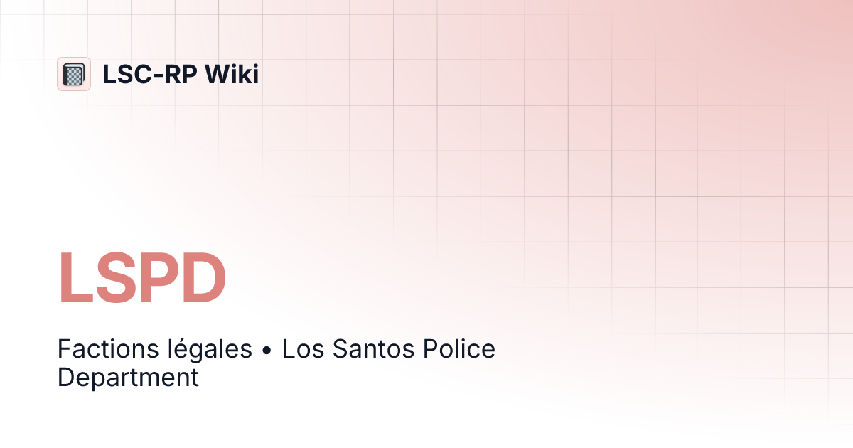 LSPD | LSC-RP Wiki